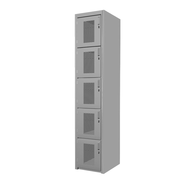 Locker Metálico Grande con Ventilas de Malla 5 Puertas - Lockers y ...