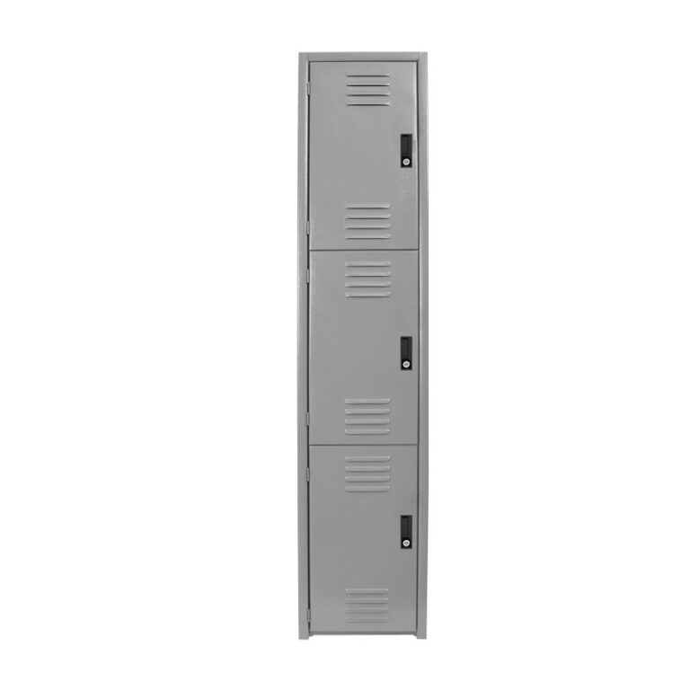 Locker metálico 3 Puertas con Chapa Plástica - Lockers y Gabinetes