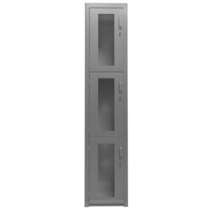 Locker metálico con Ventana de Acrílico 3 Puertas - Lockers y Gabinetes