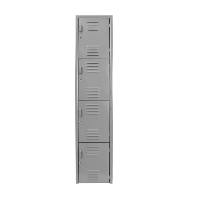 Locker metálico 4 Puertas con Chapa de Leva - Lockers y Gabinetes