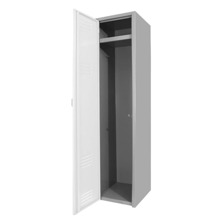 Locker Metálico Dual Grande 1 Puerta – Blanco - Lockers y Gabinetes